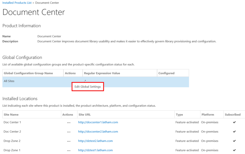 Document Center Configuration_ Feature-Activated & Provider Hosted