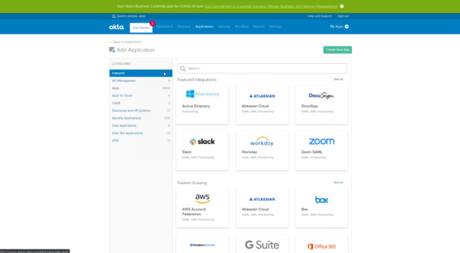 SSO Configuration Using Okta