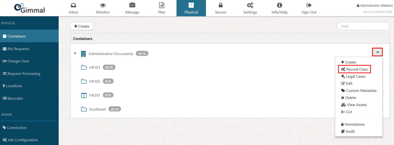 Record Classes and Containers