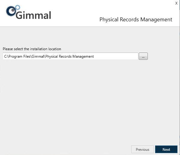 Physical Records Management Installation