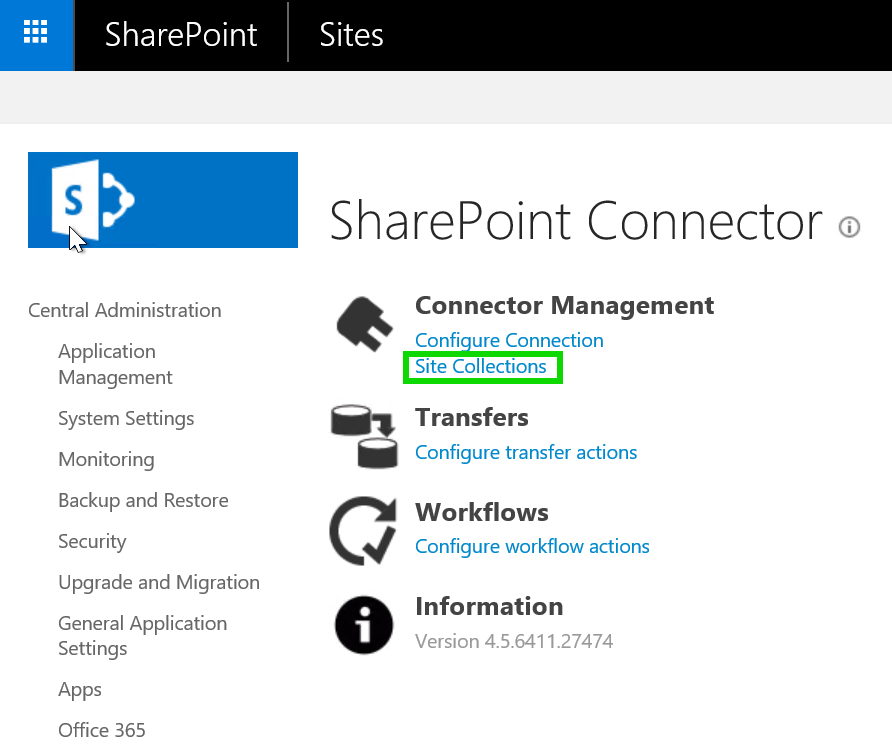 Configuring a New Site Collection